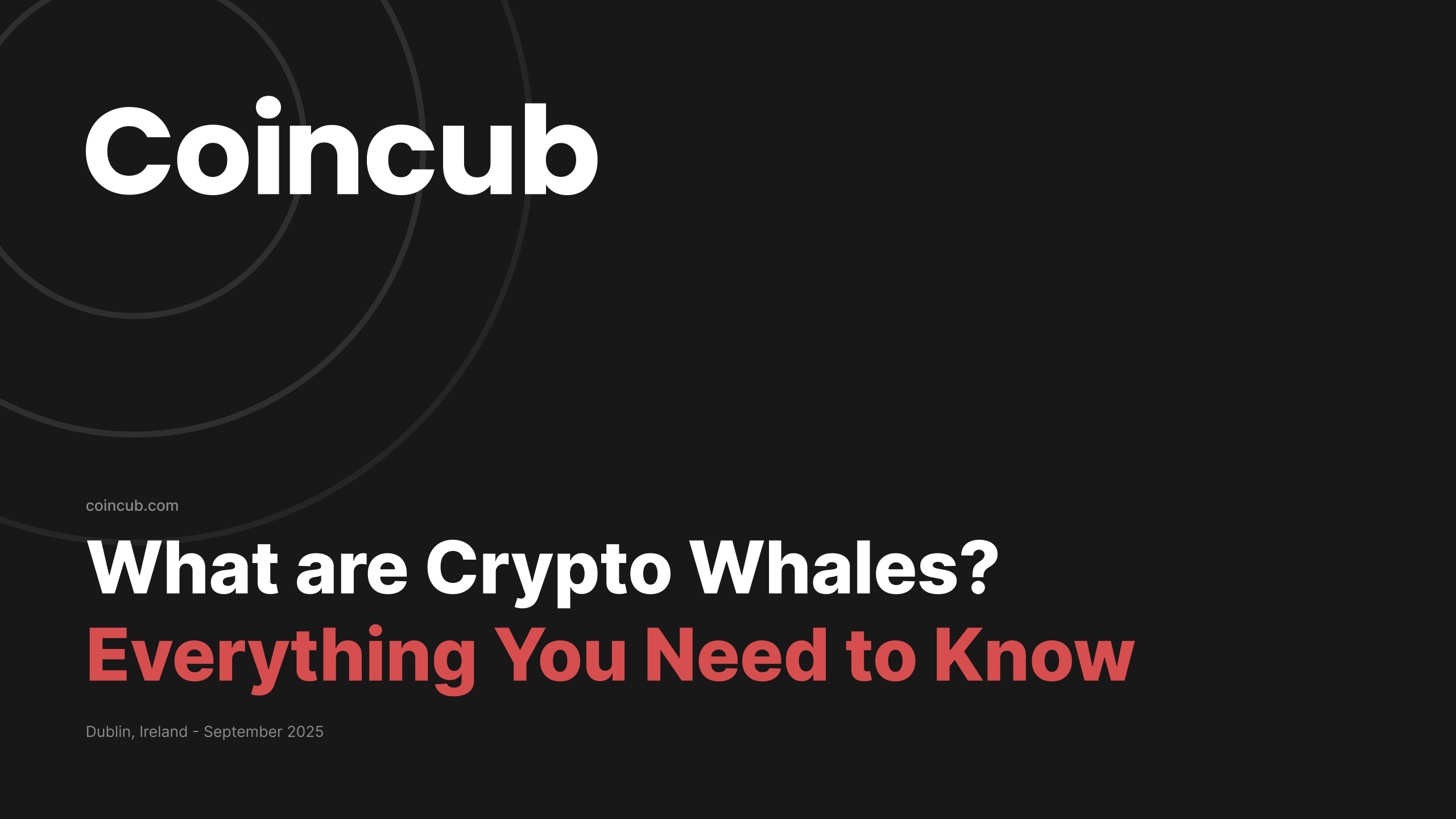 What are Crypto Whales? Everything You Need to Know | Coincub